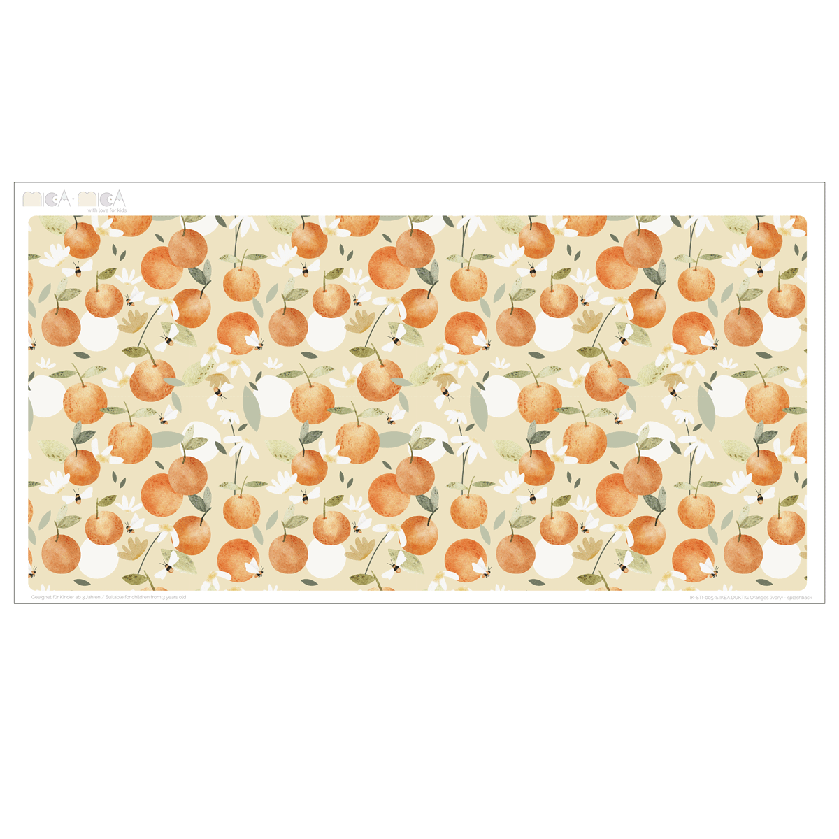 IKEA DUKTIG play kitchen hack - sticker set with juicy oranges & bees ...