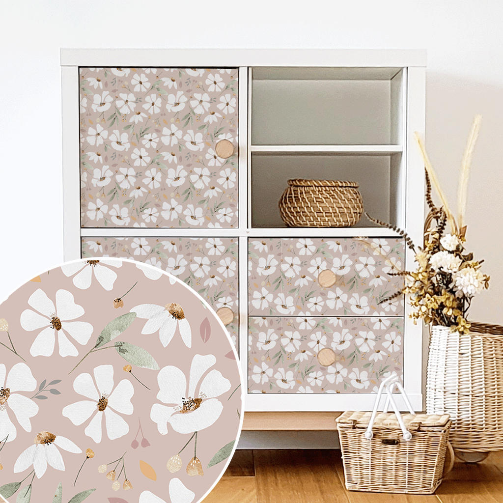 FLORAL IKEA KALLAX Makeover – Fun wraps for your child's room! – MICA-MICA