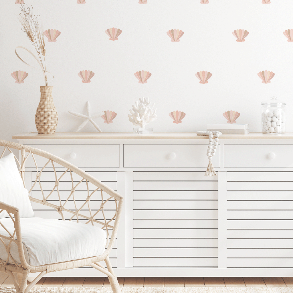 Boho Vibes Mini-Muschel Wandsticker – Sanfter Küstenscharm für dein ...